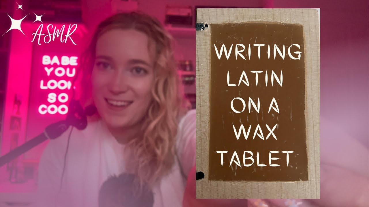 Writing ancient Latin on a wax tablet! - YouTube