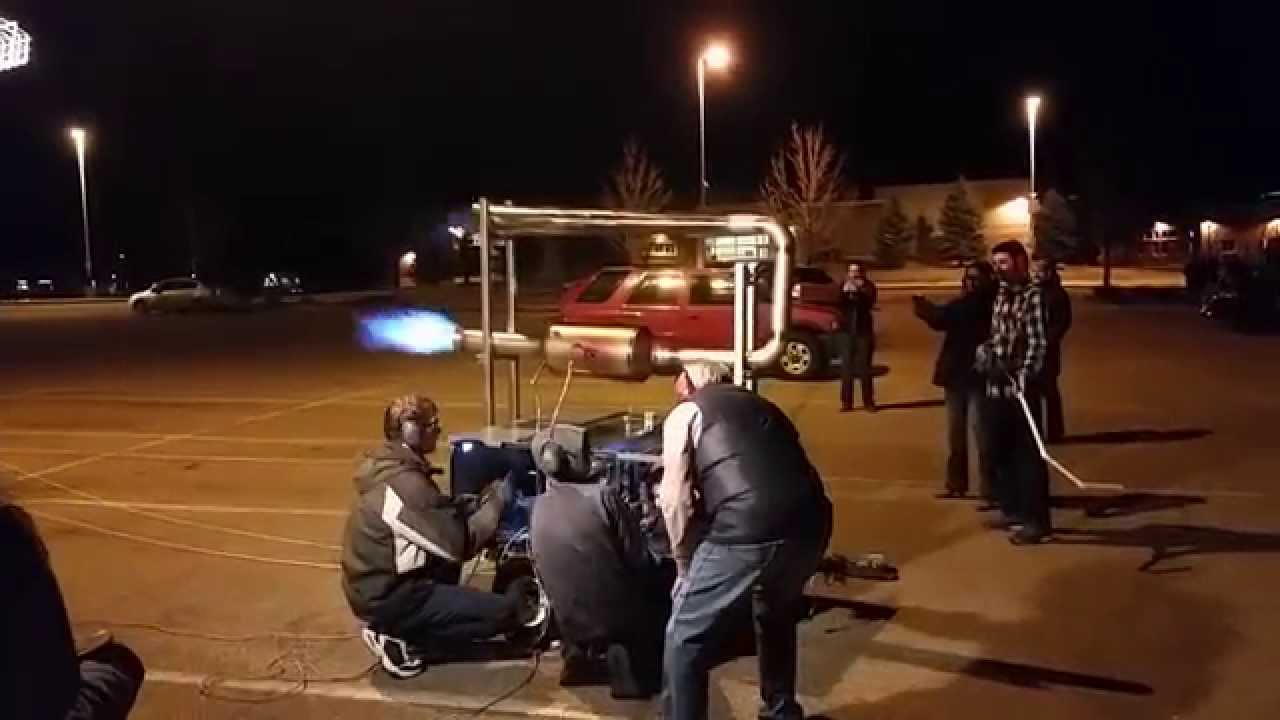 Power Mountain Engineering - Pulse Jet Engine Test Fire 1 - YouTube