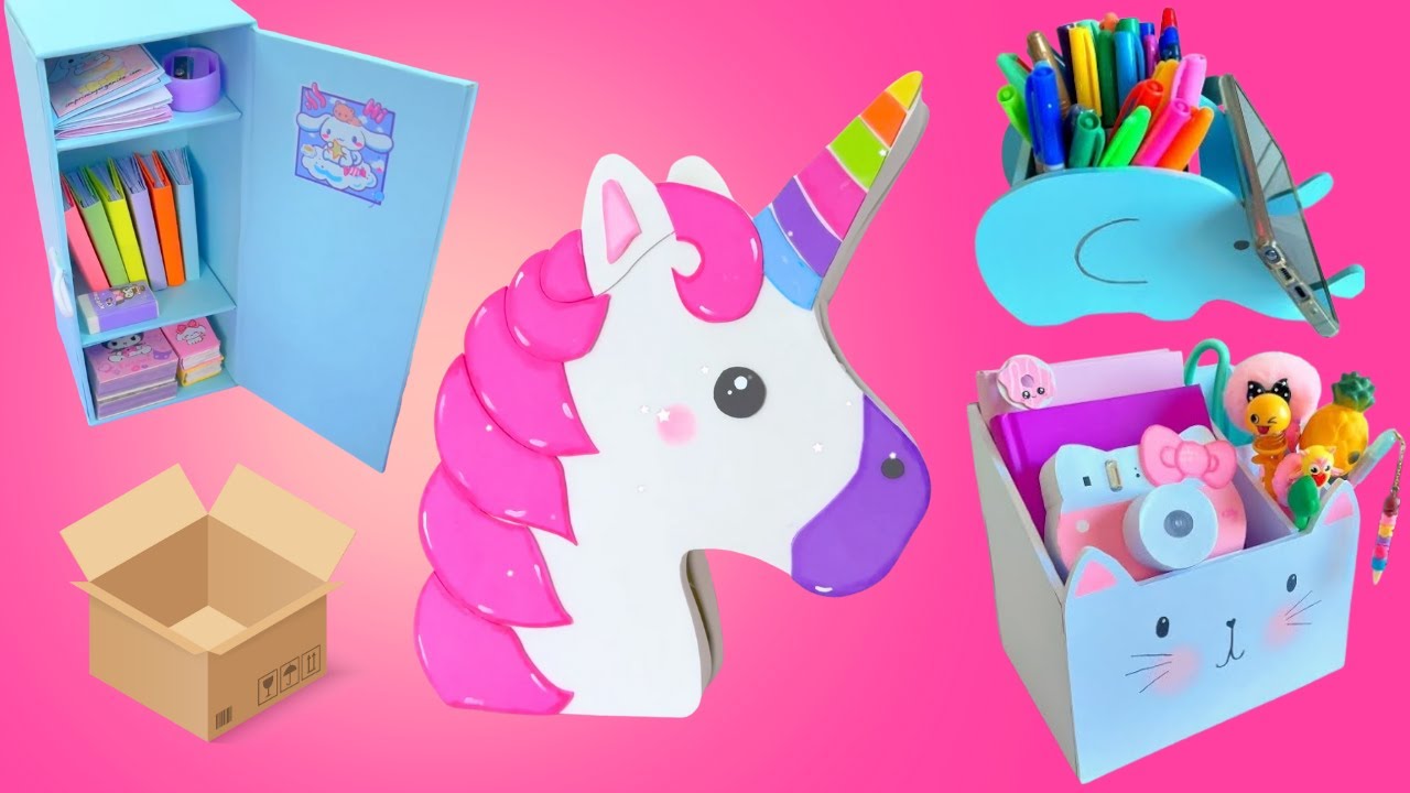 CARDBOARD CRAFTS ️📦 CUTE & EASY DIY - YouTube