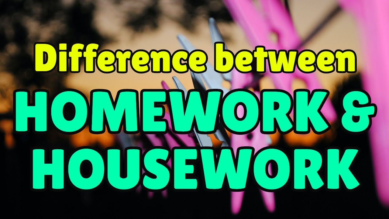 The SIMPLE Difference Between Homework and Housework - YouTube