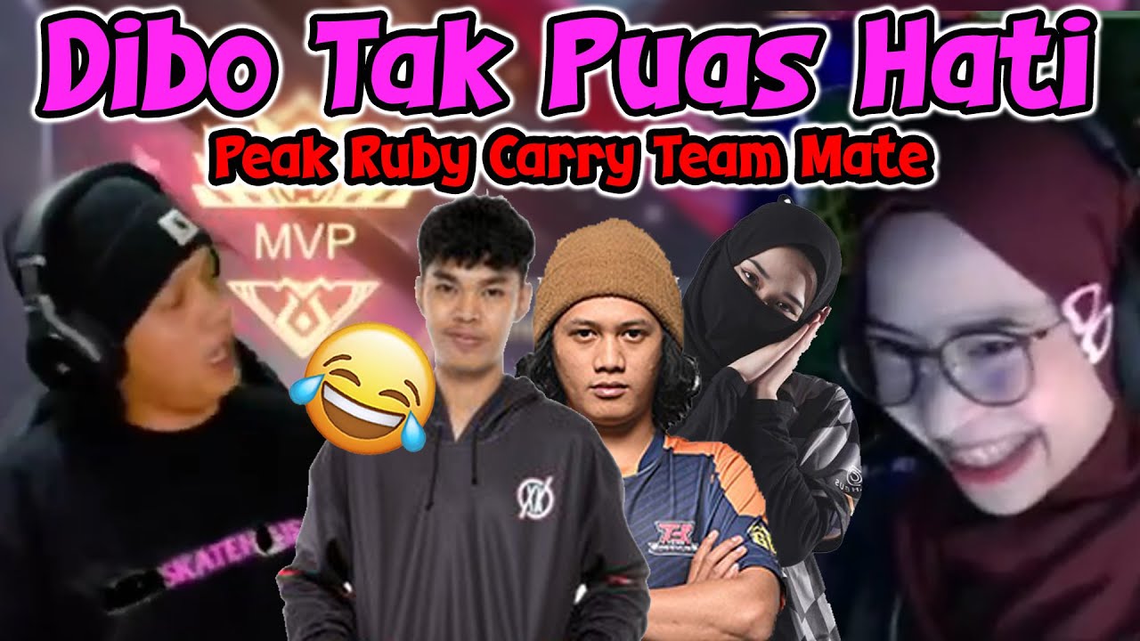 DIBO TAK PUAS HATI TENGOK PEAK CARRY TEAM 🤣😂 !! DIBO LIVE FACECAM MLBB ...