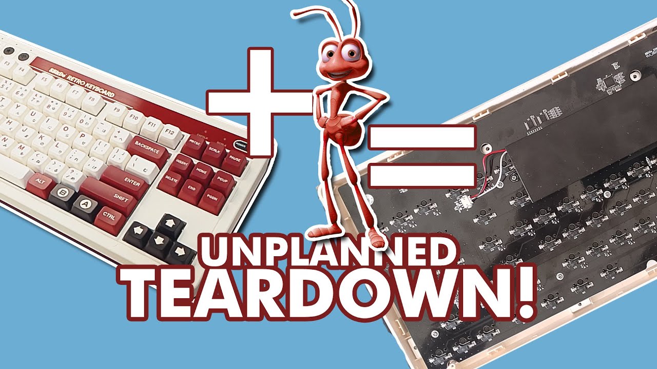 8BitDo Keyboard TEARDOWN! bcoz ANTS!! - YouTube