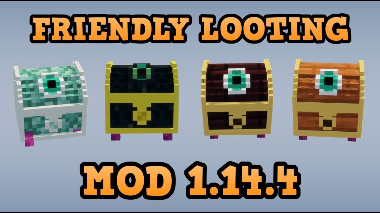 FRIENDLY LOOTING CHEST MOD (1.14.4)! COFRES CON LOOT RANDOM! Minecraft ...