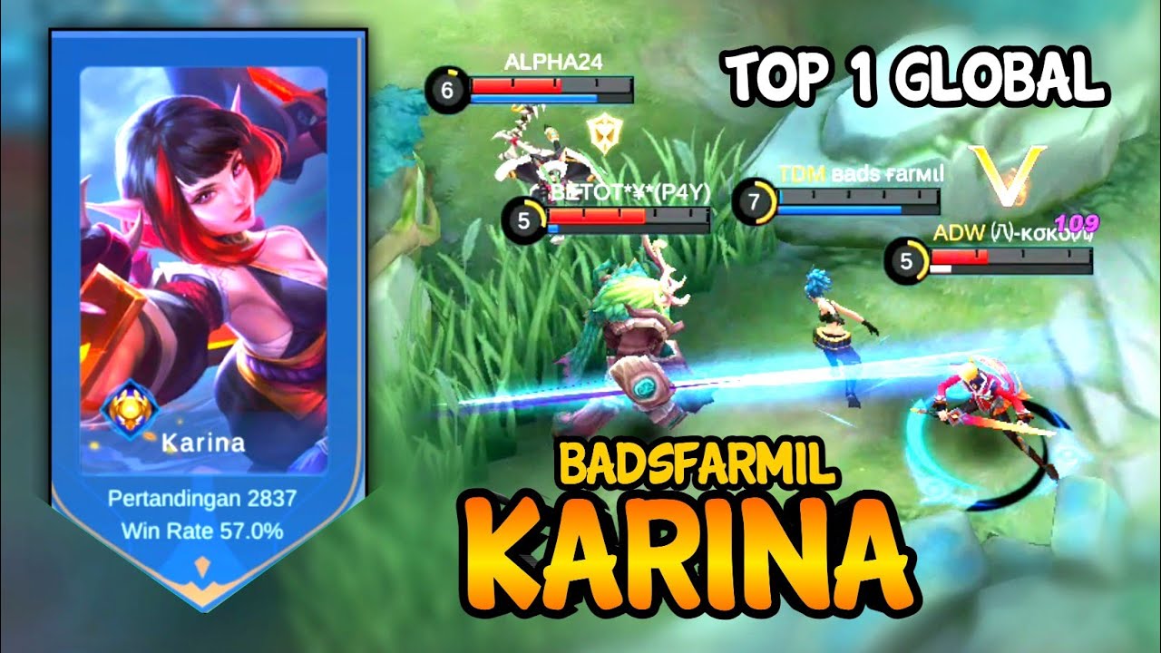 TUTORIAL KARINA TOP GLOBAL BUILD COMBO | TUTORIAL KARINA 2022 | AUTO ...