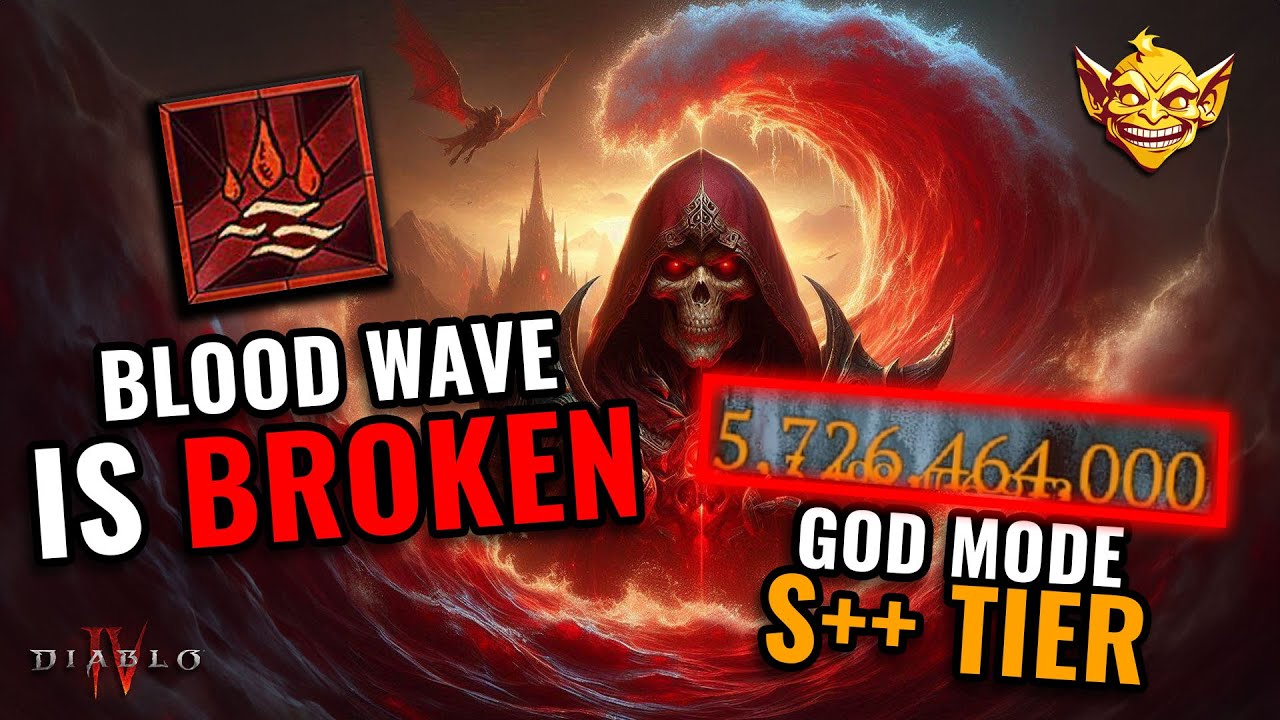 New Highest Damage Omega Blood Wave Necromancer Diablo 4 Season 6 Build Guide - YouTube