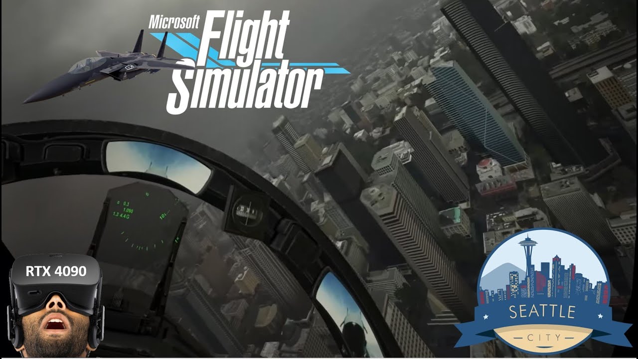 DC Designs F-15 in VR over Seattle Area | Microsoft Flight Simulator ...