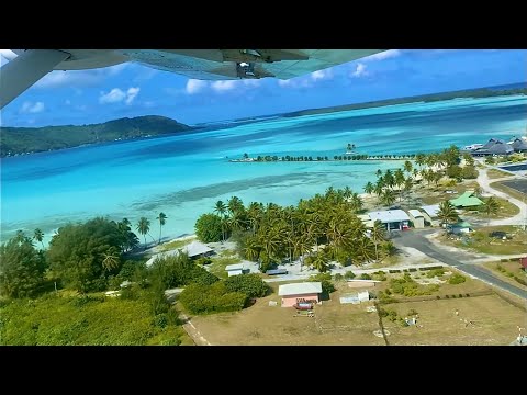 4K - Fly over Bora Bora & Tupai - French Polynesia 2020 🇵🇫 Paradise ...