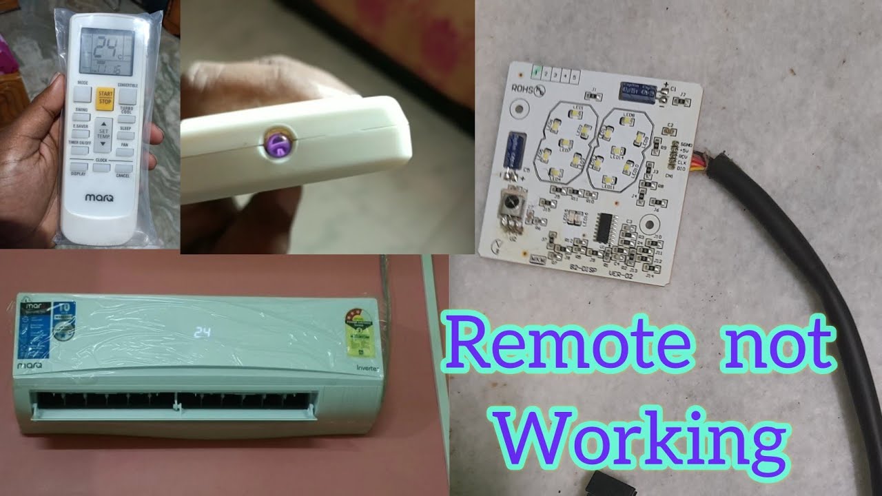 How to resolve marq 4in1 convertible AC remote in English|| Senser PCB ...