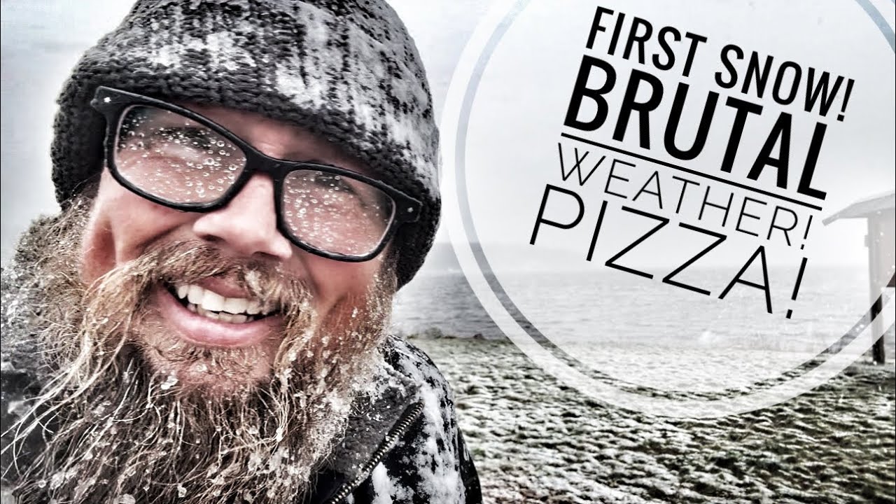 First Snow | Brutal Weather and Pizza! - YouTube