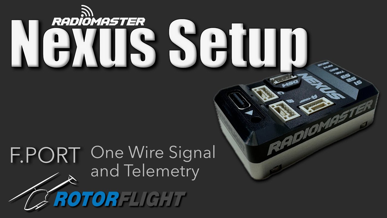 Radiomaster Nexus • Flash F.Port with TX16s and Configure RotorFlight FPORT - YouTube