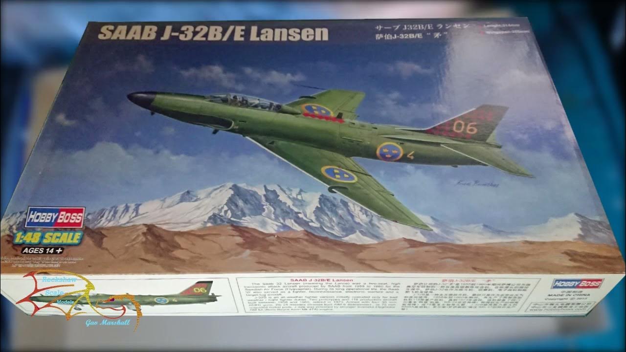 Hobby Boss SAAB J32B E Lansen Scale 1/48 Part 1 Introduction - YouTube