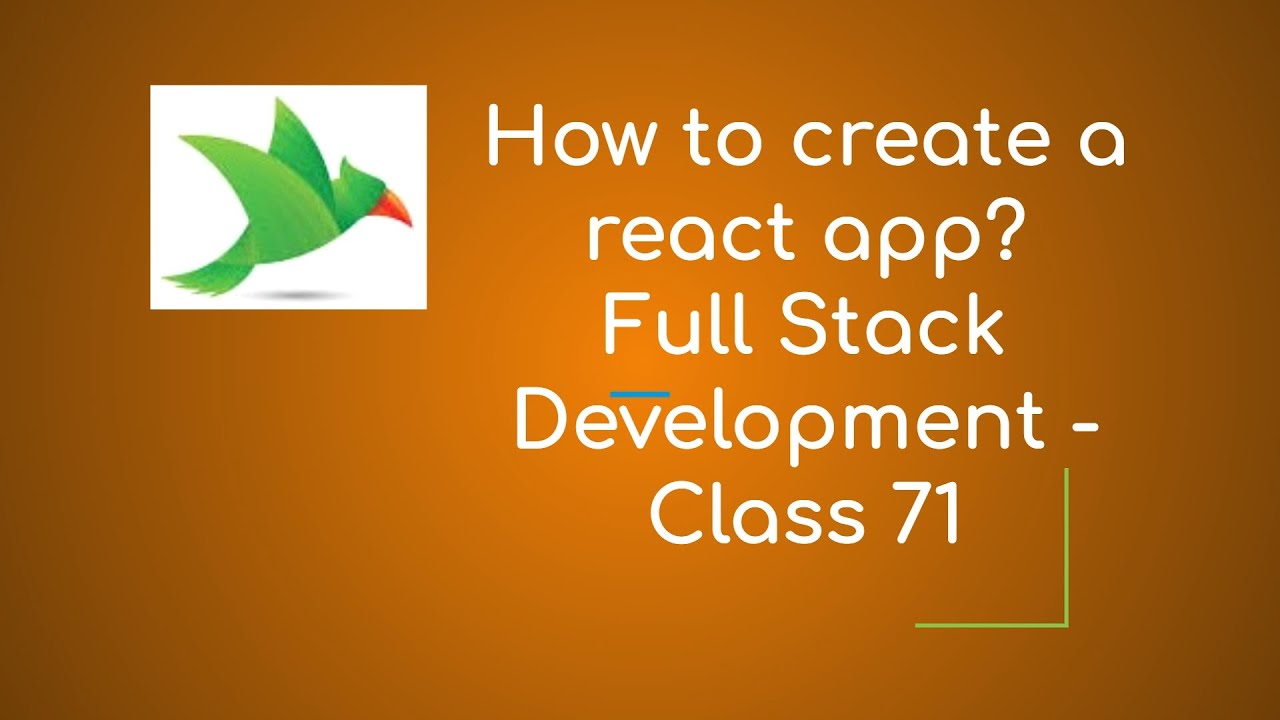 How To Install React And Create A New React App Full Stack Development Class 71 Youtube 9608