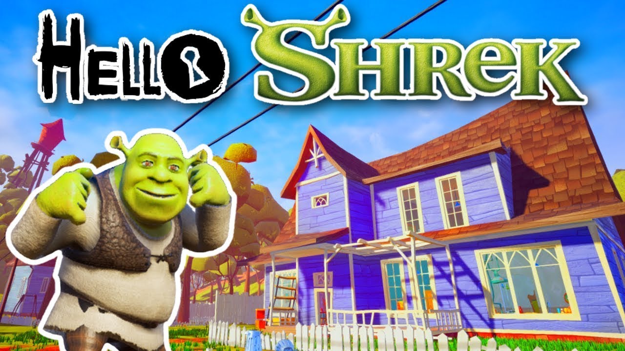 SHREK ES MI VECINO EN HELLO NEIGHBOR - YouTube