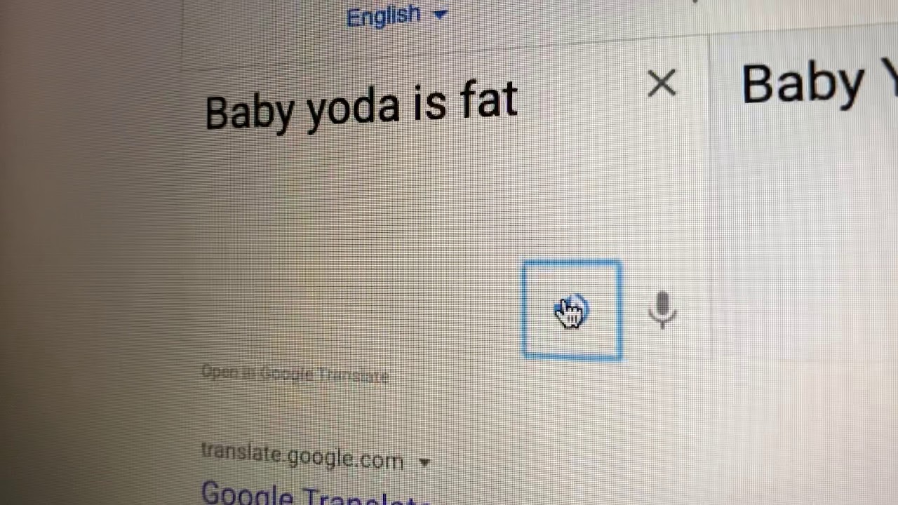 Baby yoda is fat - YouTube