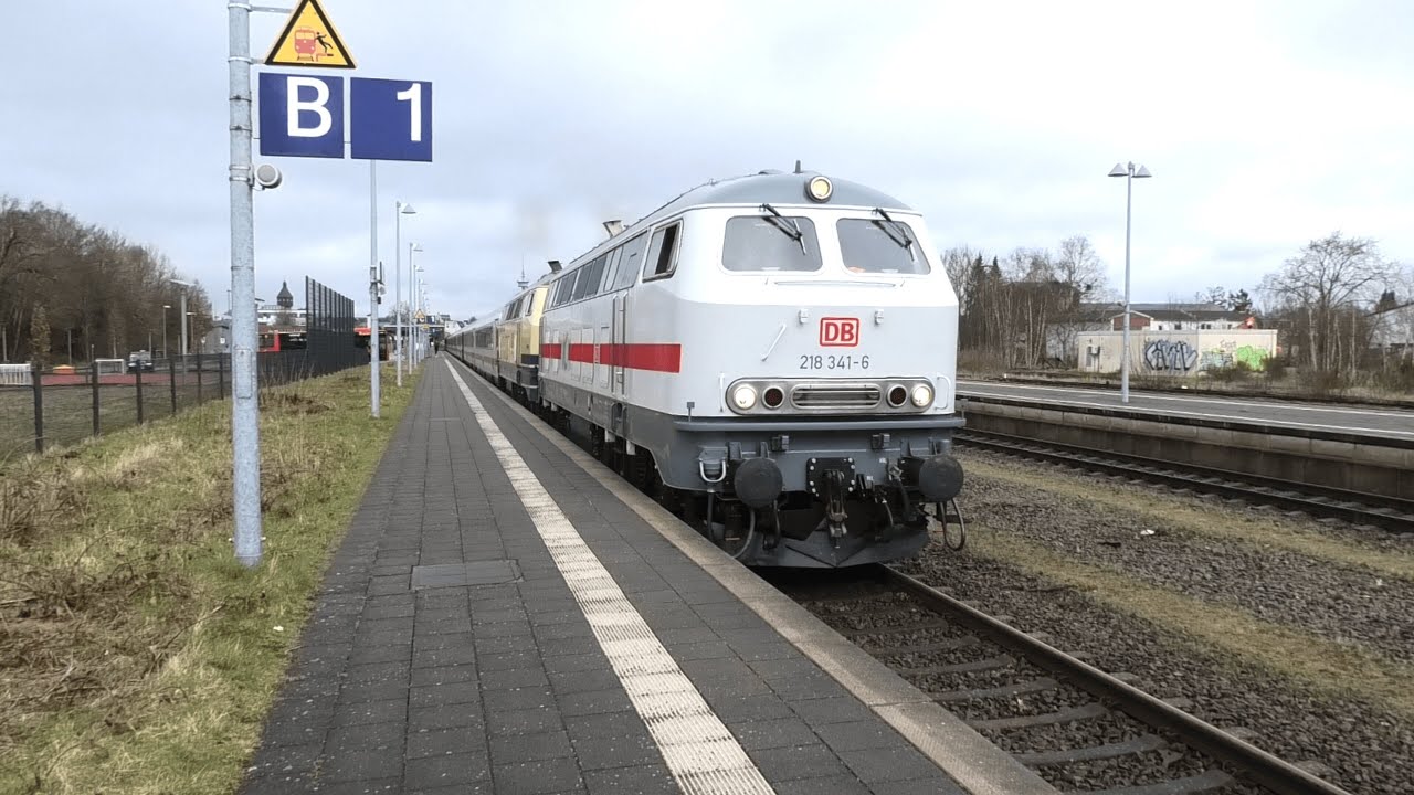 Br 218 mit IC 2215 nach Dortmund Hbf (4k Video) - YouTube