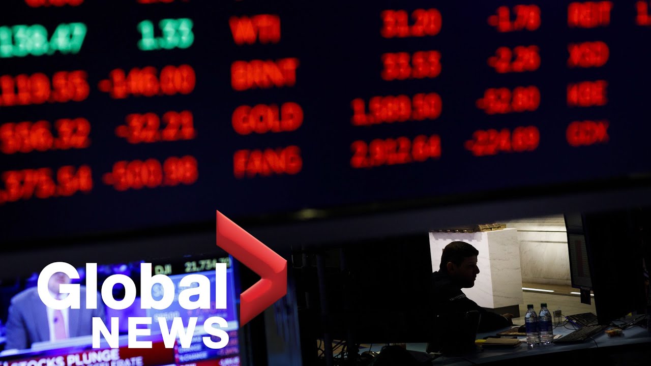 NYSE big board: Stocks plummet after Trump suspends travel from Europe ...