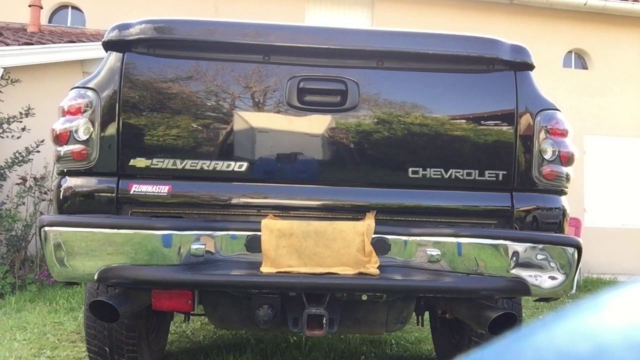 1999 silverado 1500 stepside flowmaster super 44 Series - YouTube