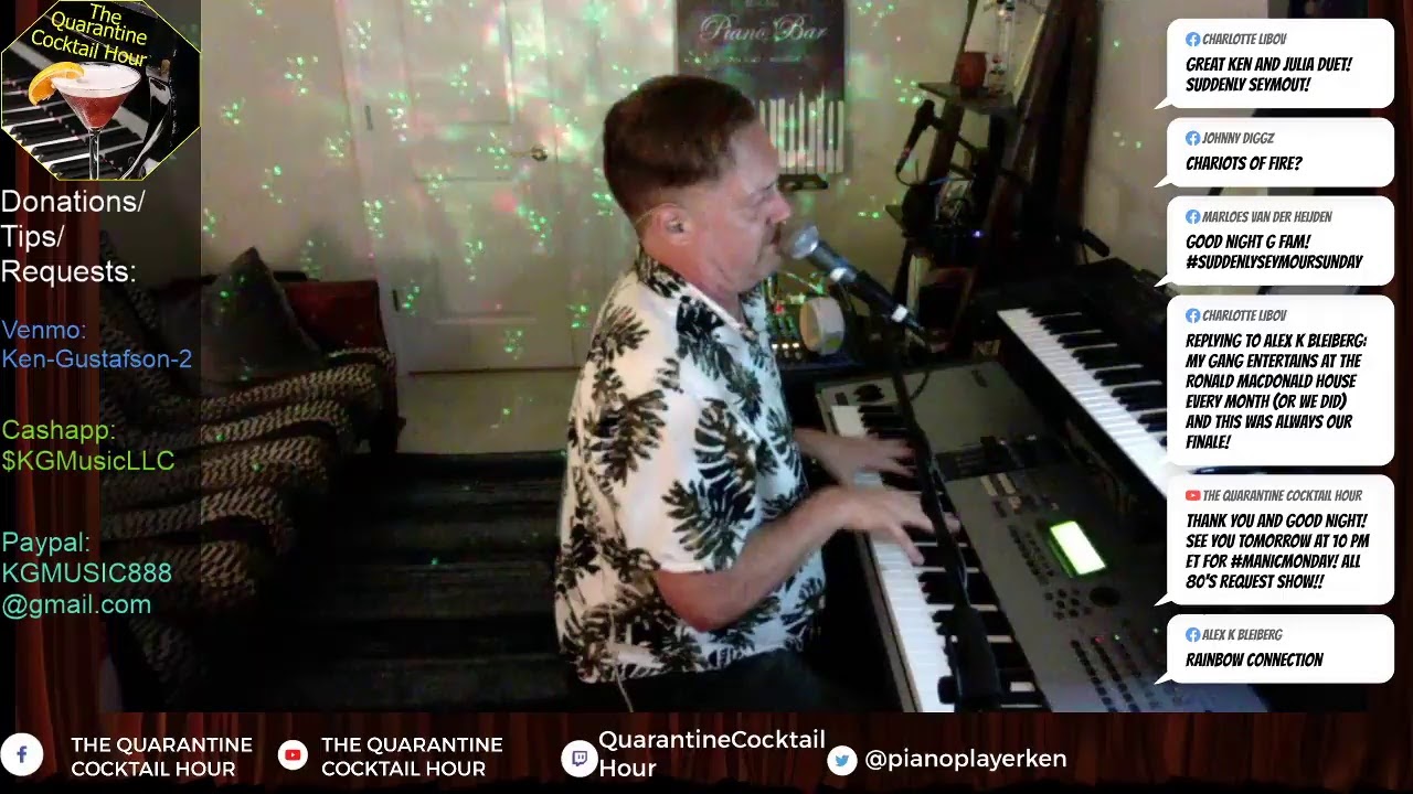 LIVE REQUESTS Show Tune Sunday: Quarantine Cocktail Hour - YouTube