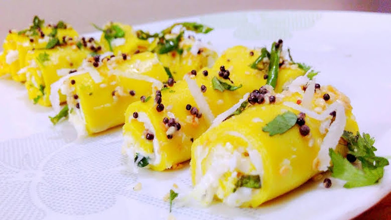 Stuffed Khandvi | Paneer Stuffed Khandvi | Gujarati Recipes | Khandvi ...