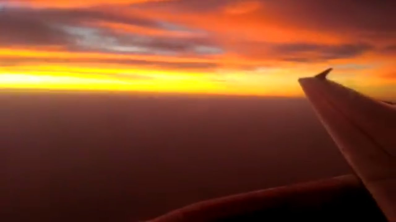 Airplane above the clouds-Amazing scenery from my flight - YouTube