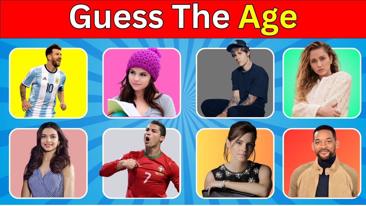 Guess The Age of Celebrities in the world | Celebrities Quiz - YouTube