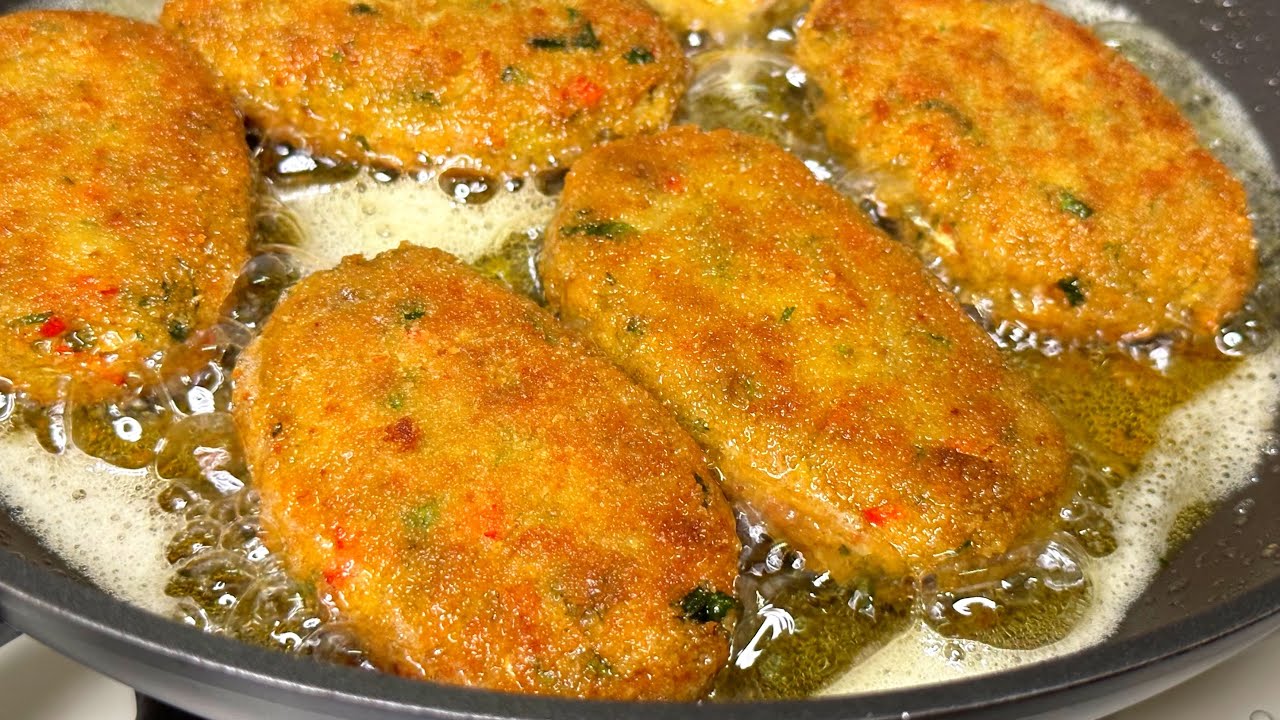 Qram ət olmadan hazırlaya biləcəyiniz çox ləzzətli kotlet resepti - YouTube