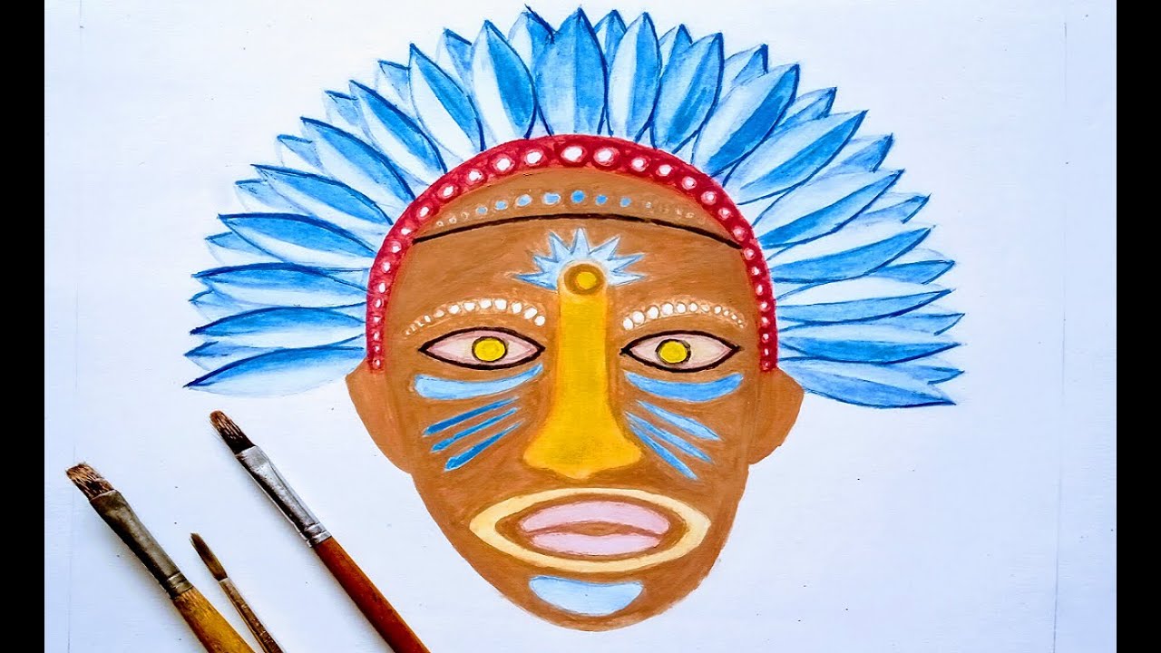 The Tribe I Pencil Woods I Drawing Tribal Face I Tribal Art I Easy ...