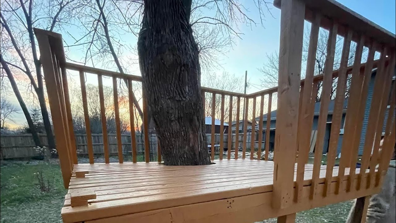 Adding on to our zip line platform! - YouTube