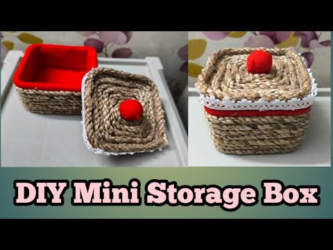 DIY Mini Storage Box 🎁 - YouTube