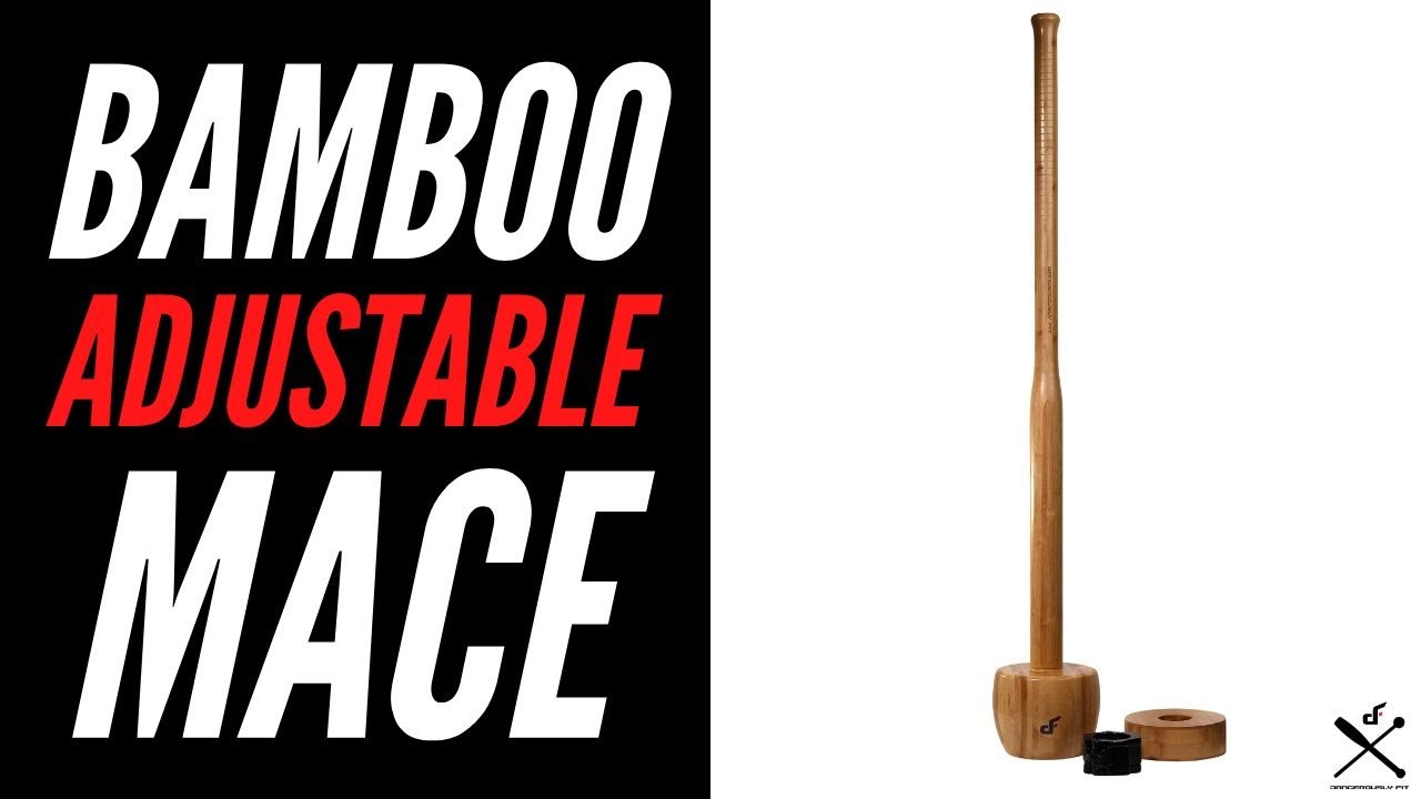 Maverick Mace Adjustable Bamboo Weight Plate Loadable Mace - YouTube
