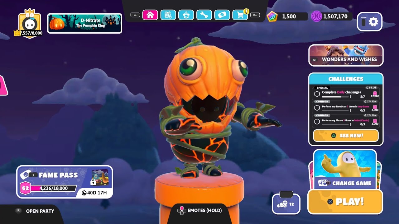 Fall Guys Fun: Some Spooky Season Emotes & Celebrations - YouTube