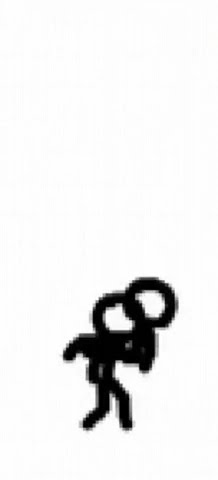 Random movements stickman animation - YouTube