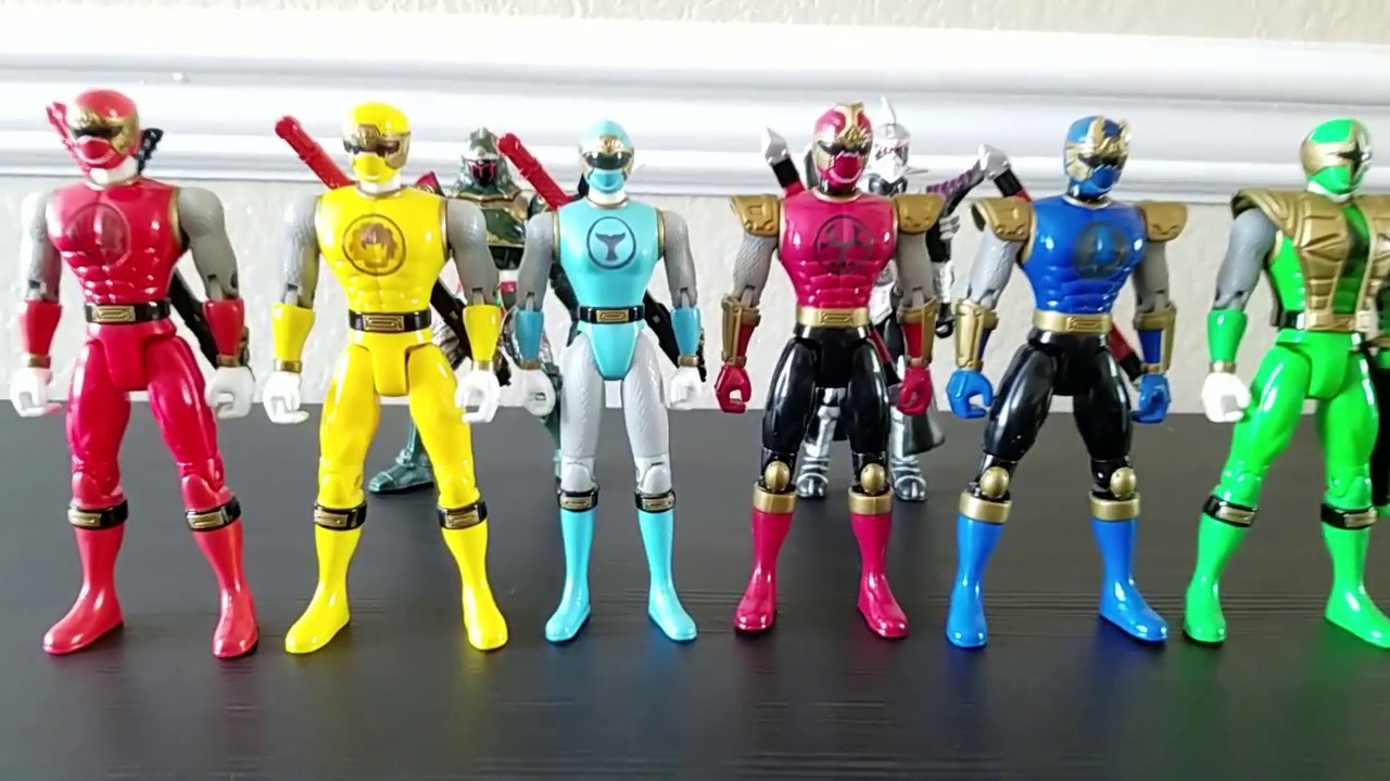 Power Rangers Ninja Storm Ninja Flash Collection - YouTube