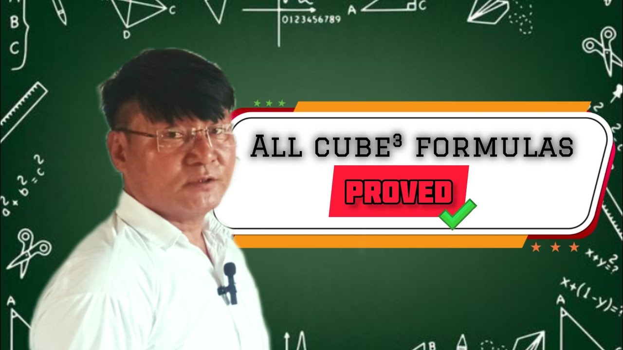 Algebraic formula cube all proved || Bihar Board || cbsc board || math ...