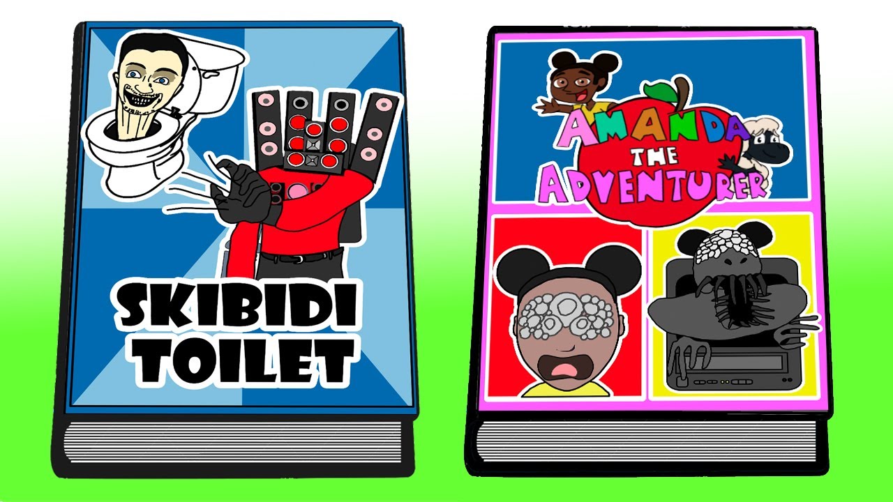 GAME BOOK COLLECTION 🚽 SKIBIDI TOILET 🐑 AMANDA ADVENTURED/ КНИГА-ИГРА ...