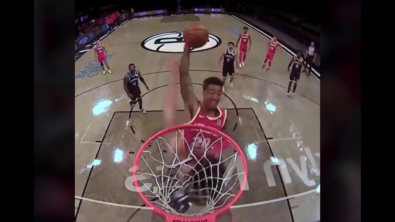 John Collins dunks on Jarrett Allen 1/1 - YouTube