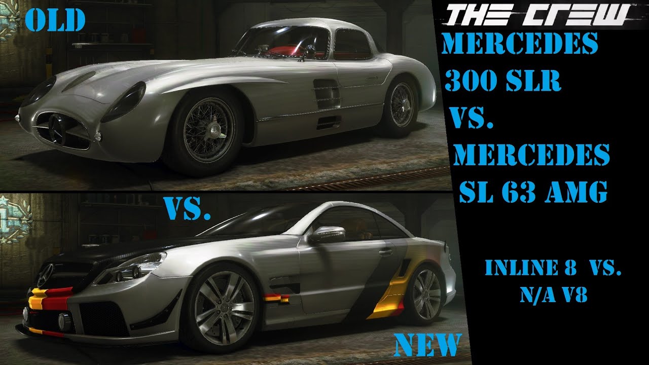 Lets Play The Crew - Part 112 - Old Vs. New (Mercedes 300 SLR Vs. SL 63 ...
