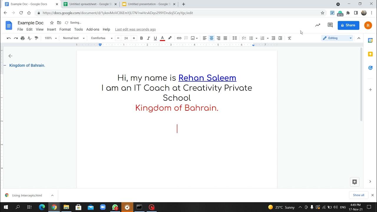 Google Docs - Basics - YouTube