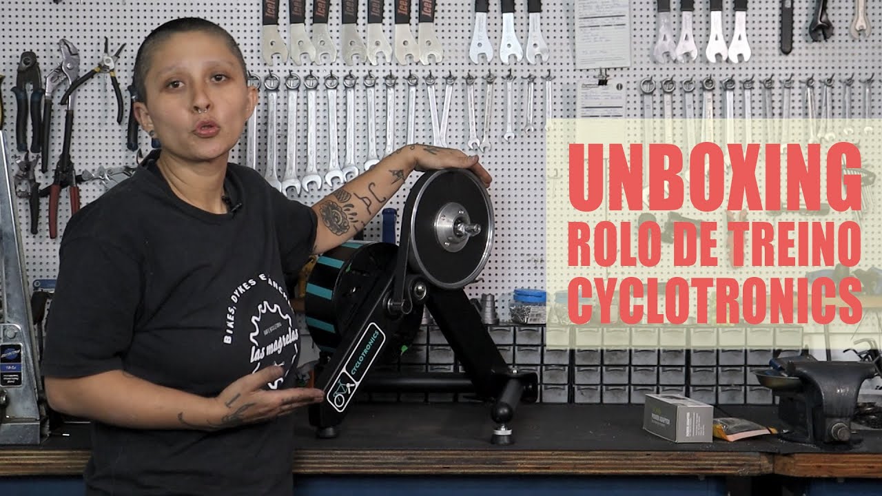 Unboxing de rolo de treino Cyclotronics direct drive - YouTube