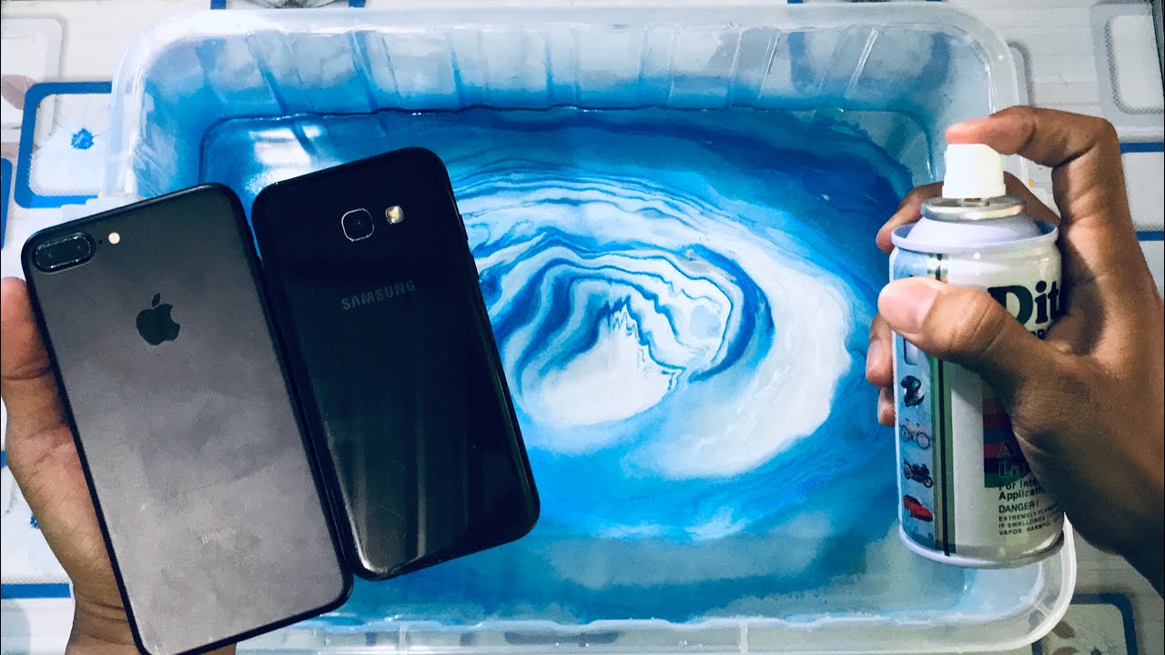 HYDRO DIPPING IPHONE 7 PLUS & SAMSUNG A5 2017 - YouTube