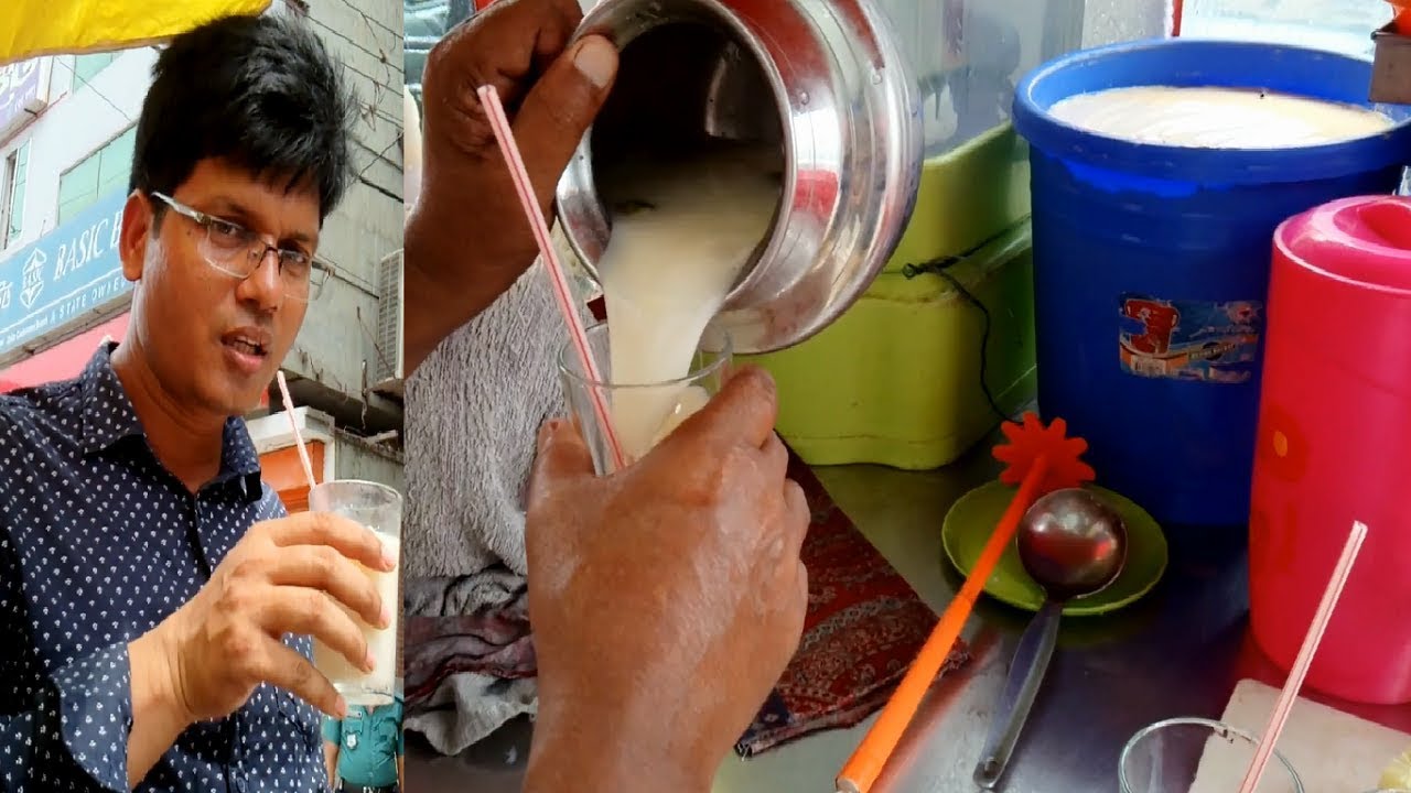Huge lassi Making Eating Popular street food lassi Bengali special ...