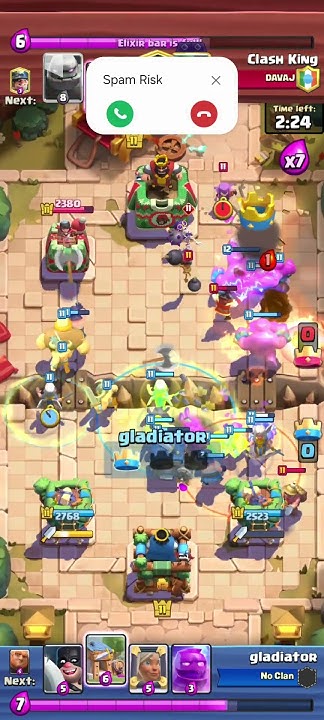 FAST PACED BATTLE 7 X ELIXIR CLASH ROYALE - YouTube