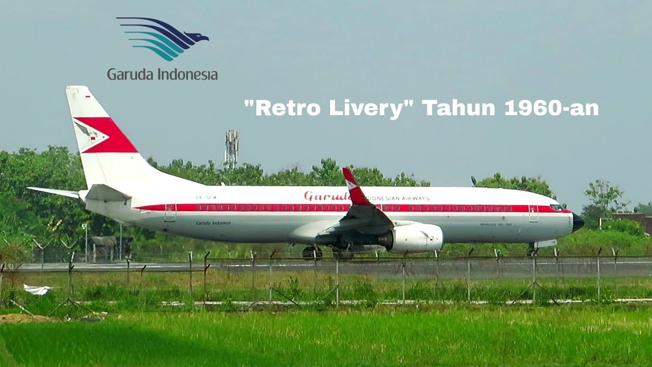BIKIN NOSTALGIA‼️Pesawat Garuda Indonesia Livery Retro Take Off Di ...