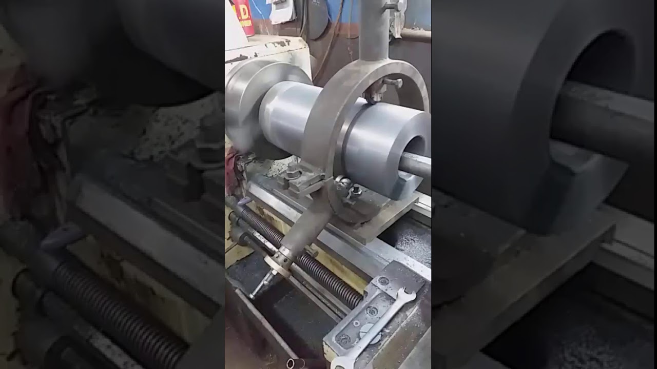 Proses boring di mesin bubut - YouTube