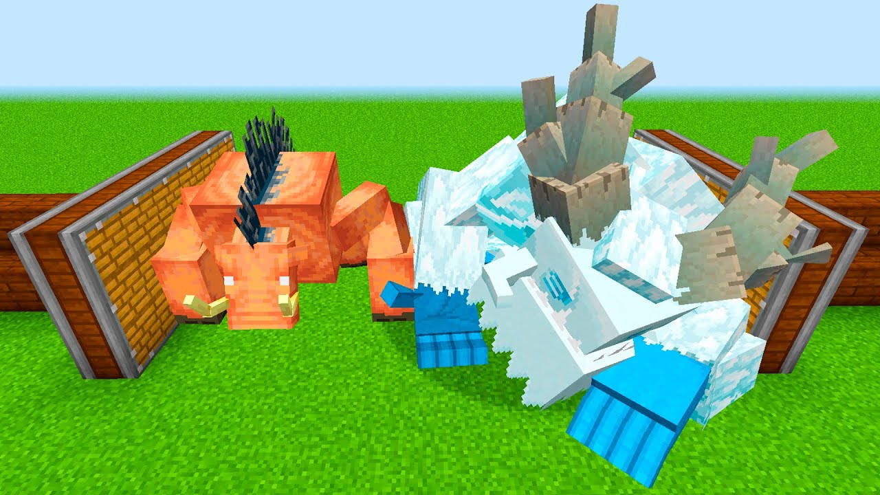mutant hoglin + mutant yeti = ? | minecraft - YouTube