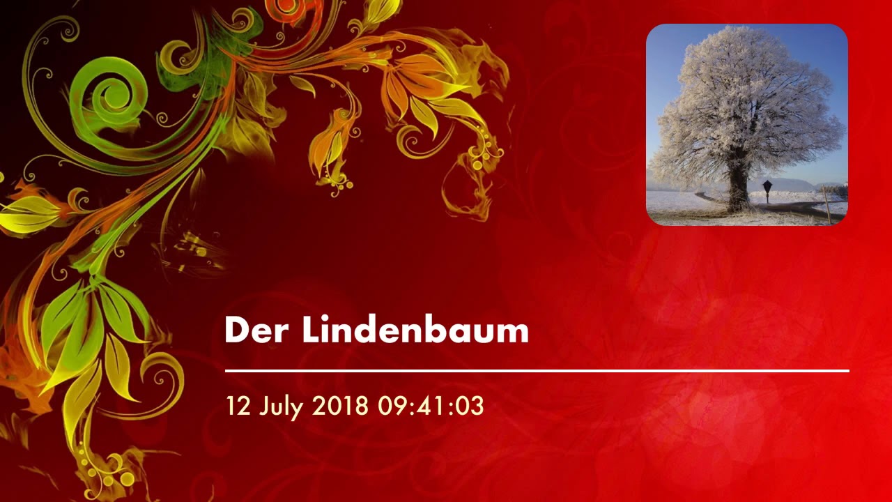 Winterreise: Der Lindenbaum (F. Schubert) - YouTube