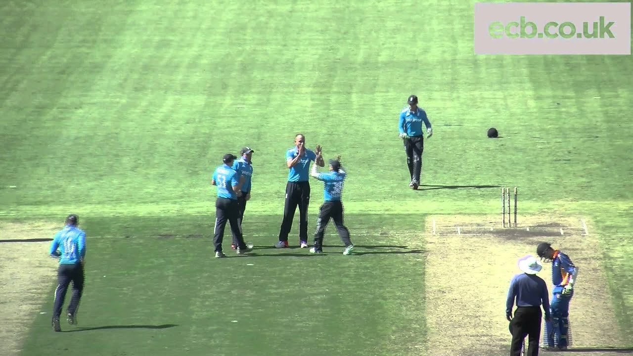 Stuart Broad clean bowls Daniel Magin - England v ACT XI highlights ...