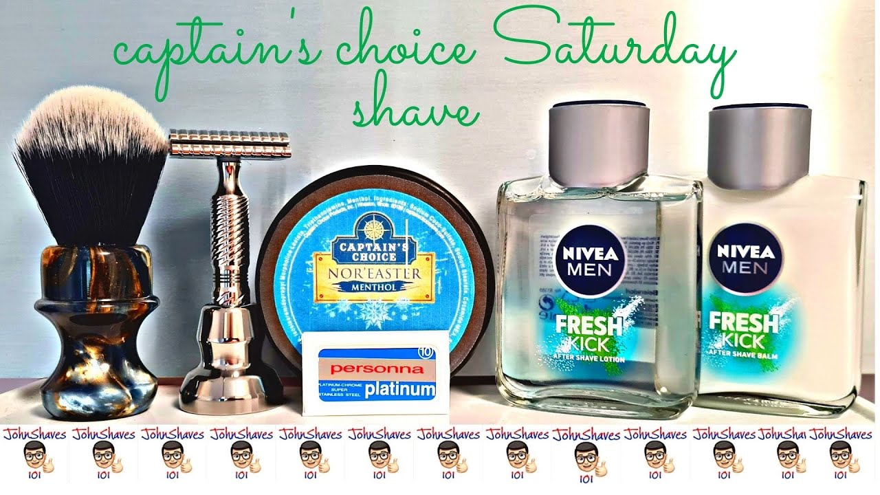 CAPTAIN'S CHOICE bowl, brush& cream(nor'easter) timeless ti95 razor ...