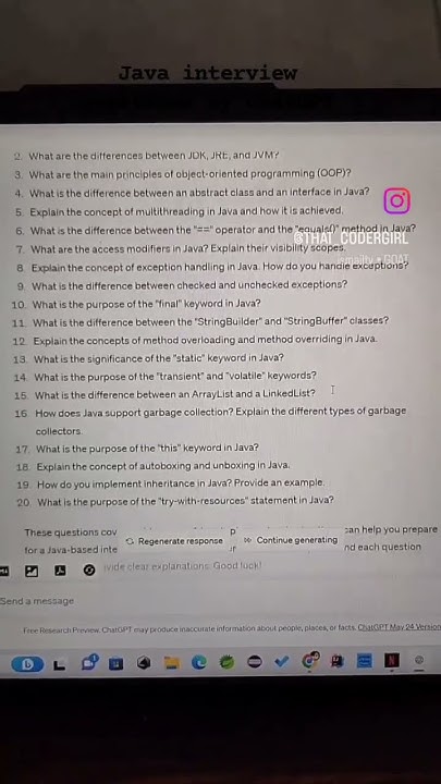 Java Javainterviewquestions Javacoding Newshorts Youtube