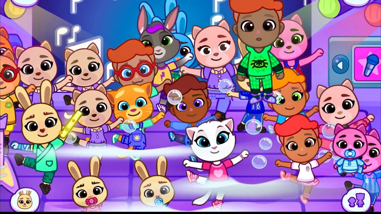 Talking Tom Dance Class Gameplay Friends World - YouTube